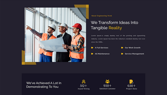 Engineer WordPress Theme - Build Your Online Portfolio – asterthemes
